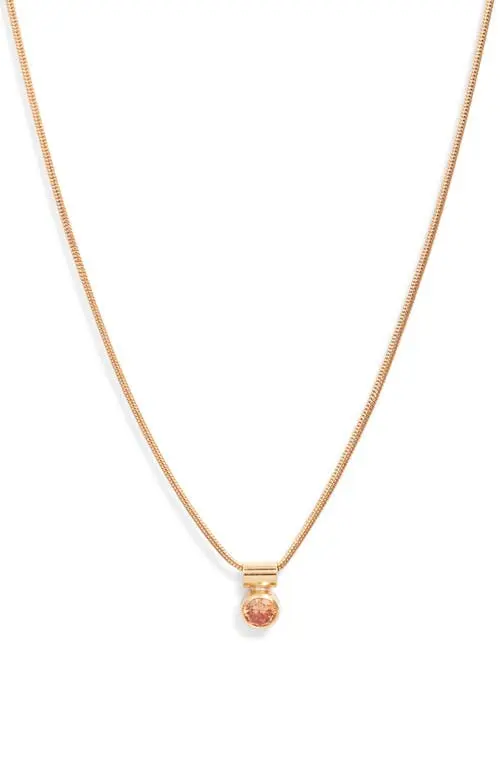 SET & STONES Ellie Birthstone Pendant Necklace - Gold / November