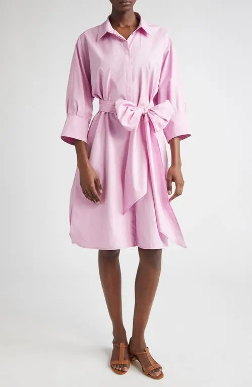 Max Mara Tabata Belted Cotton Shirtdress