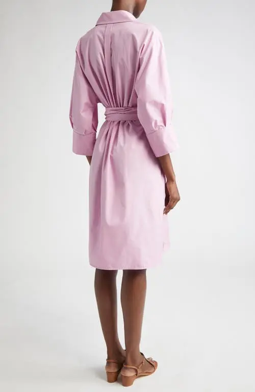 Max Mara Tabata Belted Cotton Shirtdress