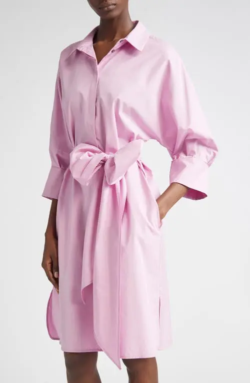 Max Mara Tabata Belted Cotton Shirtdress