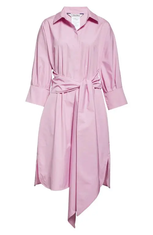 Max Mara Tabata Belted Cotton Shirtdress
