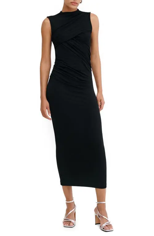 MARCELLA Huron Ruched Sleeveless Dress
