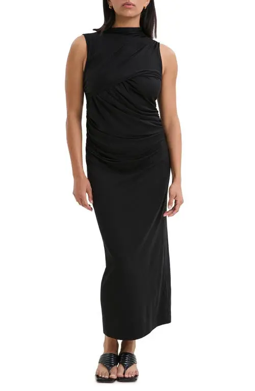 MARCELLA Huron Ruched Sleeveless Dress
