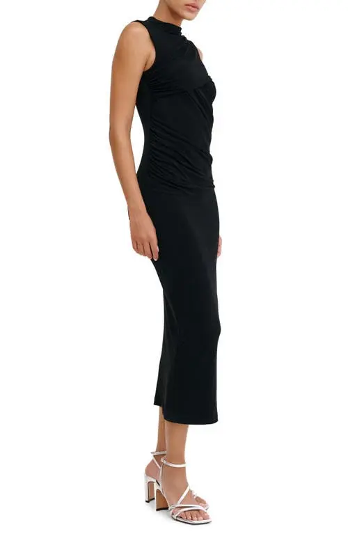 MARCELLA Huron Ruched Sleeveless Dress