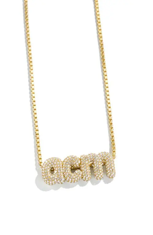 Baublebar Custom Bubble Monogram Necklace - Clear
