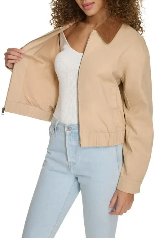 LEVI'S Cotton Bomber Jacket - Tan