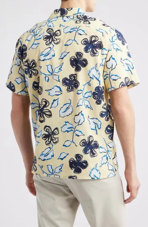 Paul Smith Casual Fit Floral Button-up Shirt - Yellow