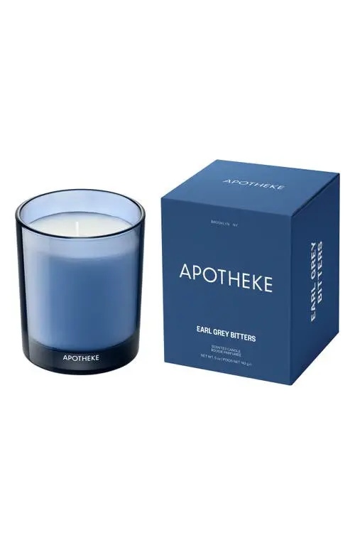 APOTHEKE Earl Grey Bitters Petite Scented Candle - Blue