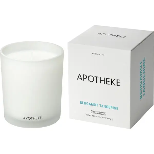 APOTHEKE Bergamot Tangerine Classic Scented Candle - White