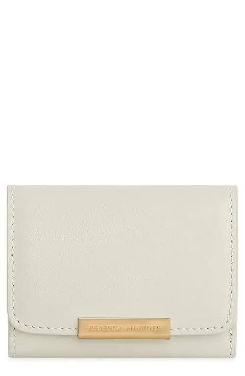 Rebecca Minkoff Insider Compact Leather Wallet - Porcelain