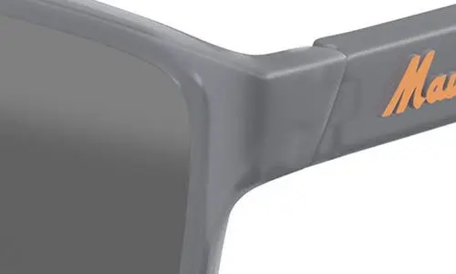 Maui Jim 58mm Rectangular Sunglasses - Matte Transparent Grey/ Grey