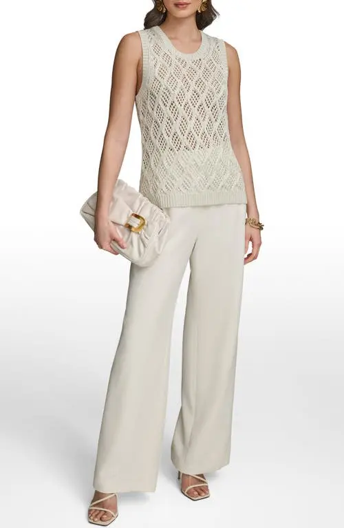 Donna Karan New York Diamond Pattern Sleeveless Sweater