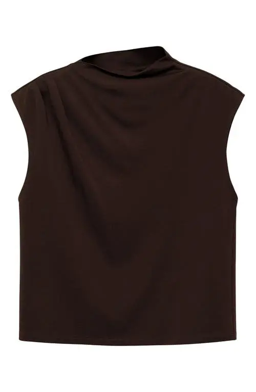Mango Candela Extended Shoulder Funnel Neck Top
