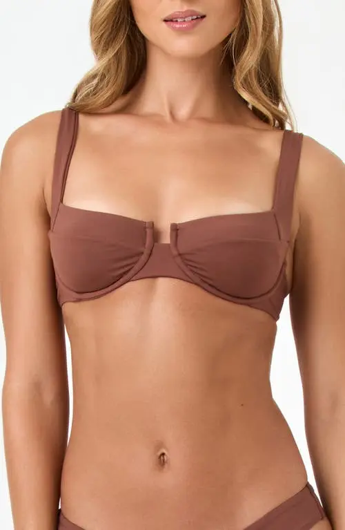 L*Space Mako Underwire Bikini Top - Cafe