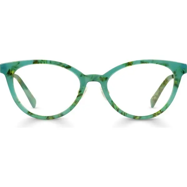 Eyebobs Statuette 51mm Cat Eye Reading Glasses - Jade Marble / Gunmetal
