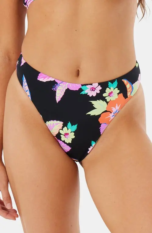 Roxy Wanderlust Bikini Bottom - Black Multi