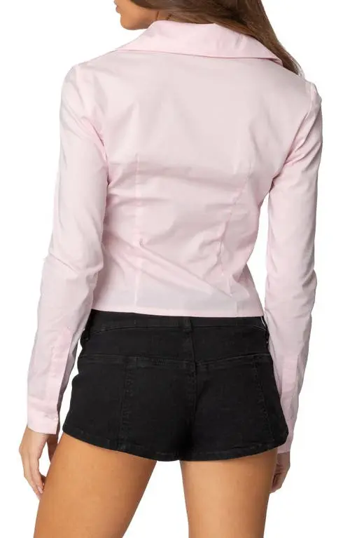 EDIKTED Delphina Ruched Shirt