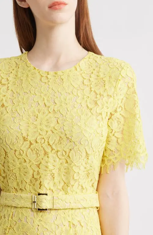 Elie Tahari Lace A-Line Dress - Sunshine | Editorialist