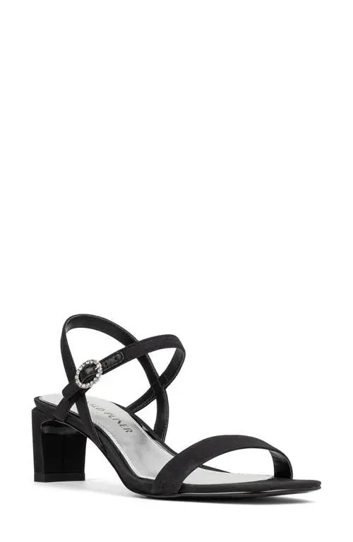DONALD PLINER Block Heel Sandal - Black