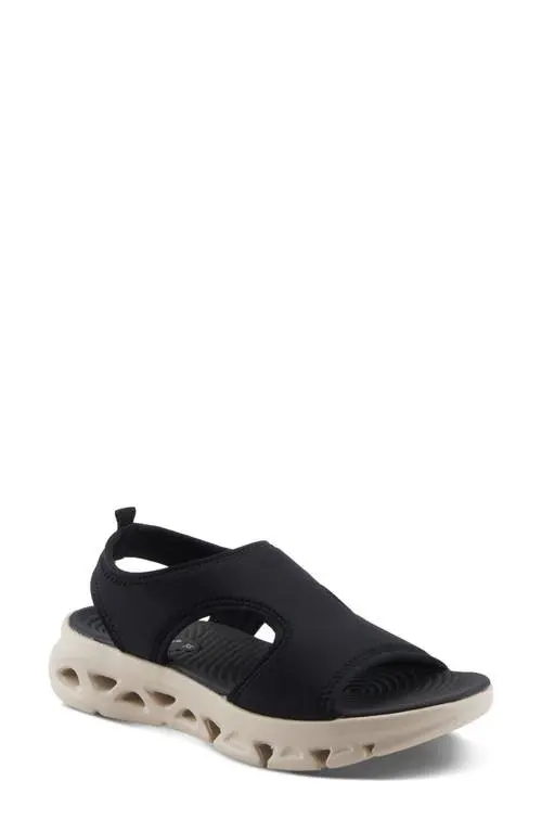 SPRING STEP SHOES Guzman Platform Wedge Sandal - Black