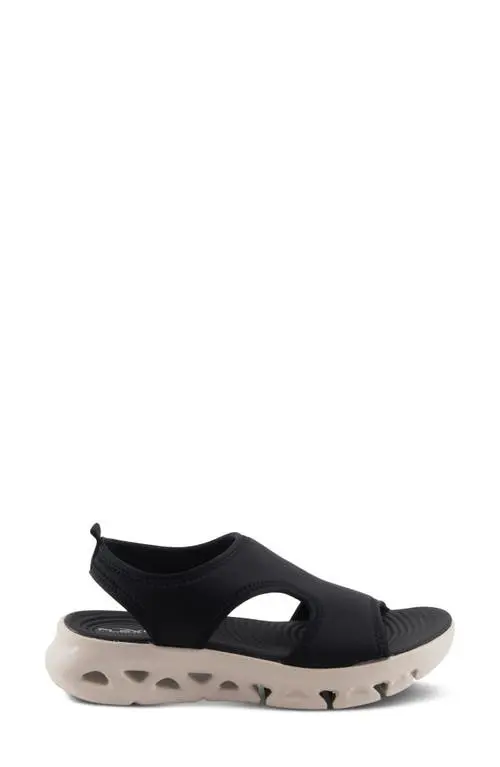 SPRING STEP SHOES Guzman Platform Wedge Sandal - Black
