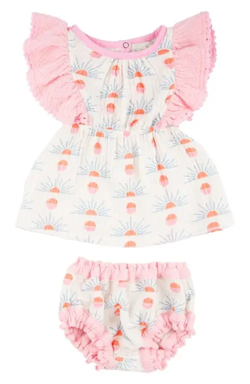 MIKI MIETTE Mia Cotton Ruffle Tank & Bloomers Set - Western Sun