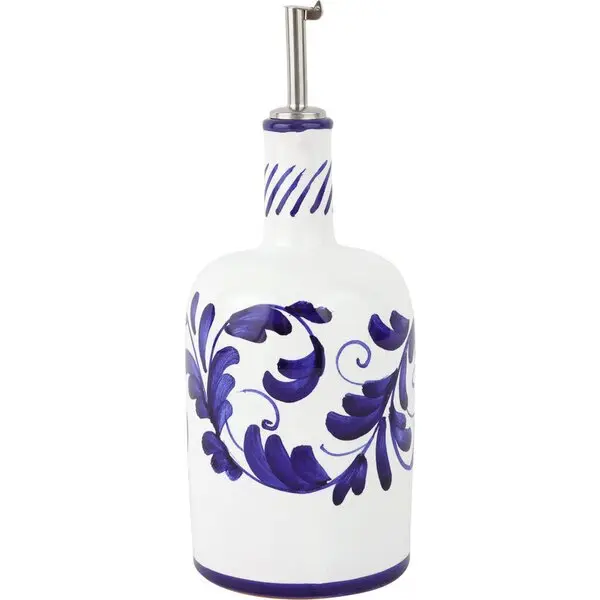 VIETRI Arezzo Olive Oil Bottle - Blue
