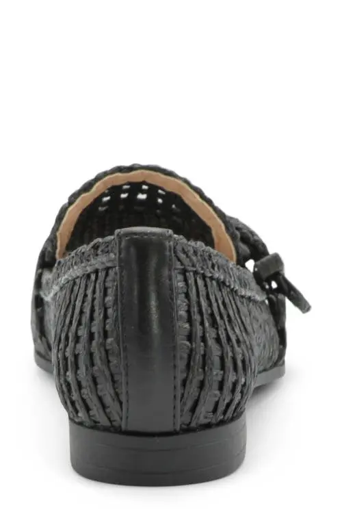 CHARLES DAVID Follies Raffia Loafer - Black