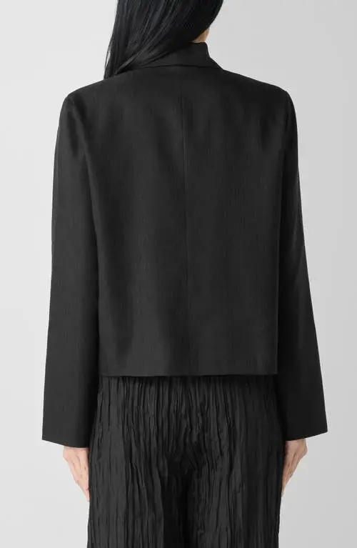 Eileen Fisher Shawl Collar Double Breasted Jacket