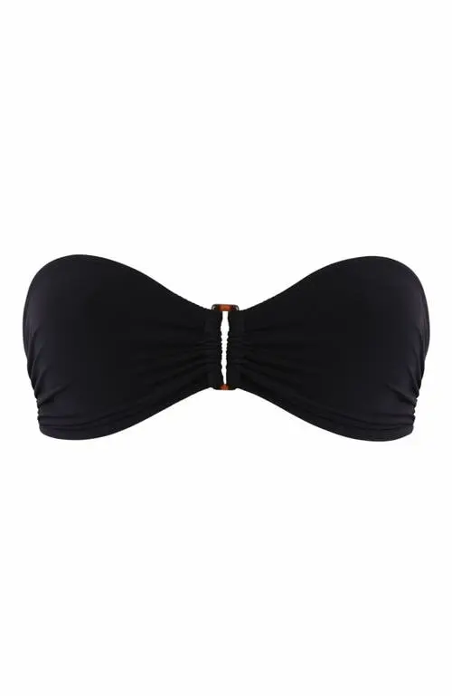Vilebrequin Solid Ring Bandeau Bikini Top - Noir