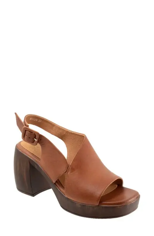 Eos Spicer Slingback Platform Sandal - Brandy