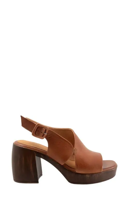 Eos Spicer Slingback Platform Sandal - Brandy