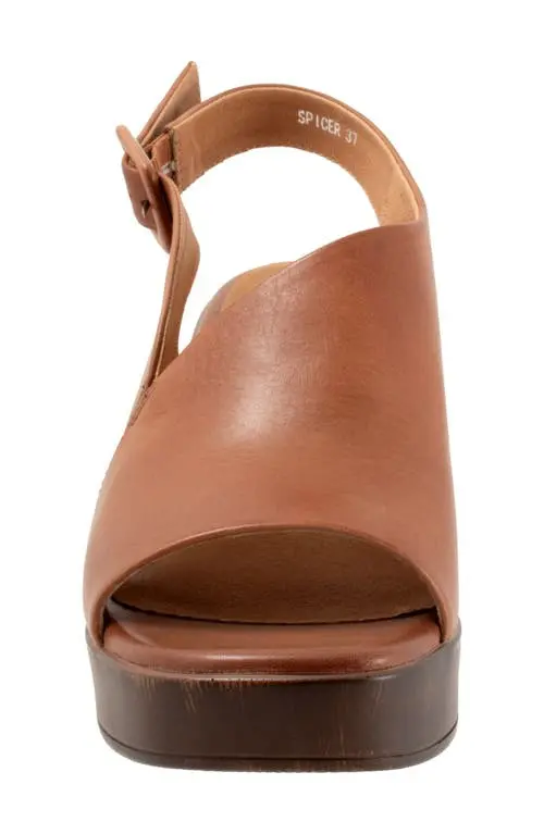 Eos Spicer Slingback Platform Sandal - Brandy