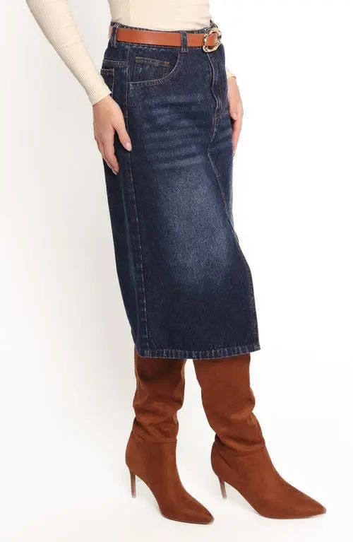 PETAL & PUP Starcie Denim Midi Skirt