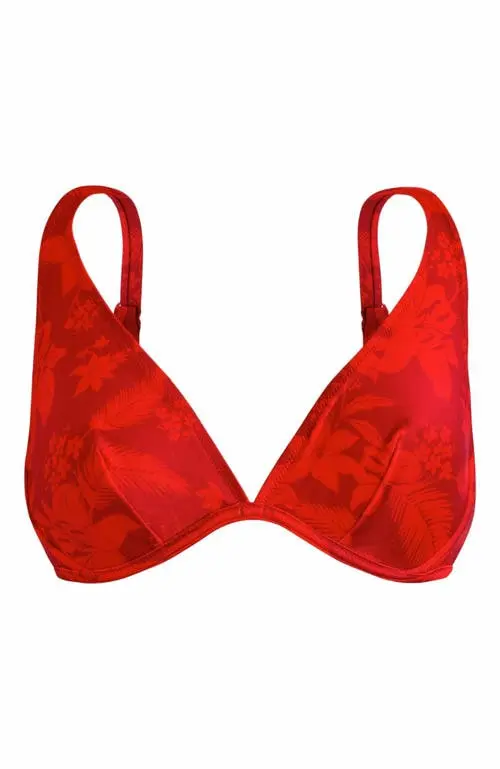 Vilebrequin Flower Power Underwire Bikini Top - Lipstick