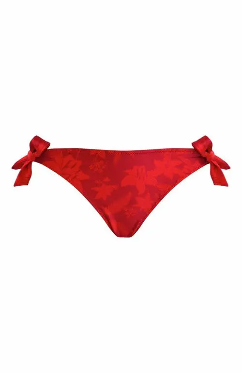 Vilebrequin Flower Power Side Tie Bikini Bottom - Lipstick
