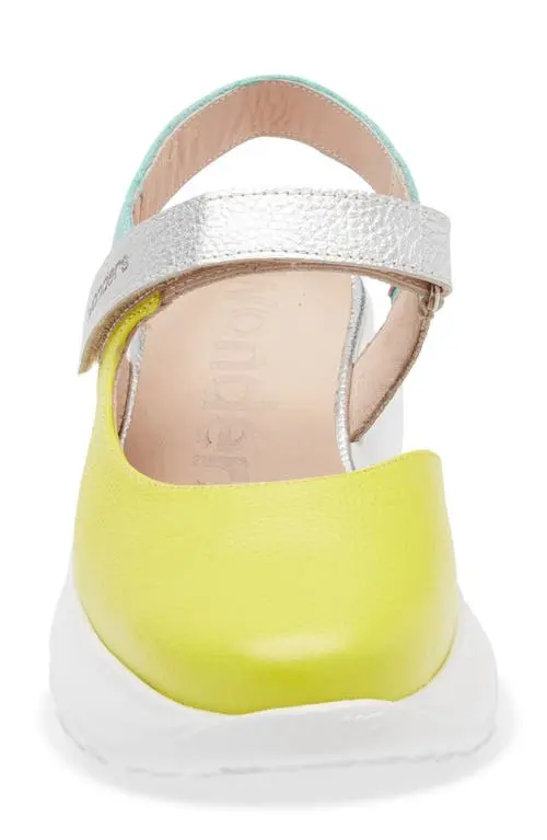 WONDERS Zaire Slingback Wedge Sneakers