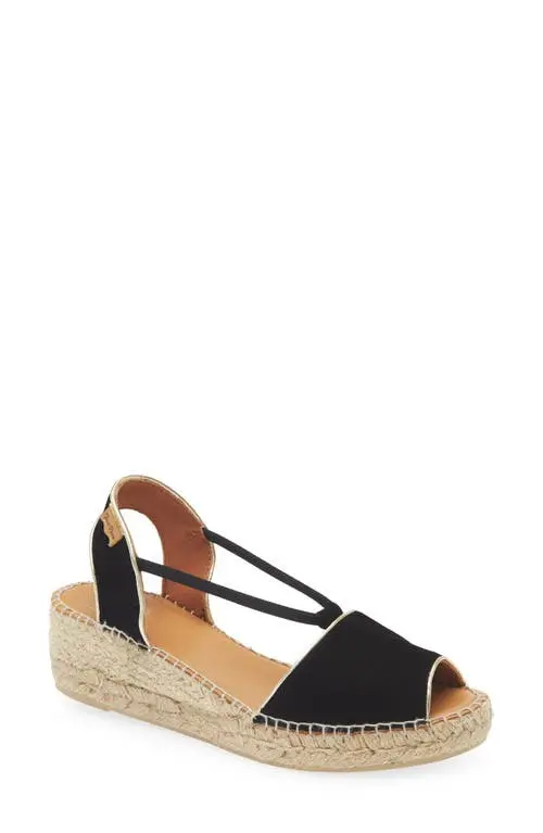 TONI PONS Bilda Espadrille Wedge Sandal - Black