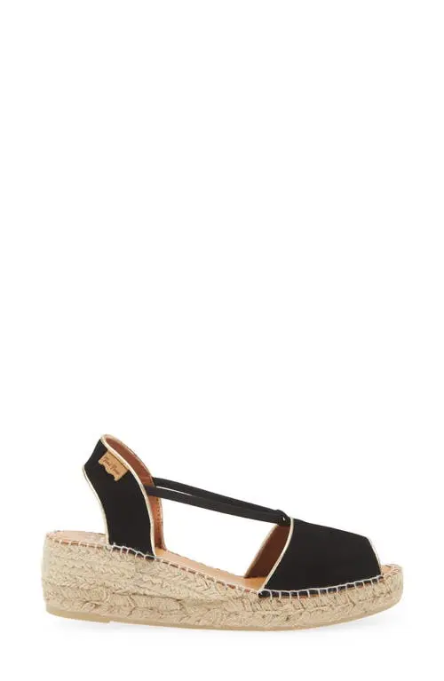 TONI PONS Bilda Espadrille Wedge Sandal - Black