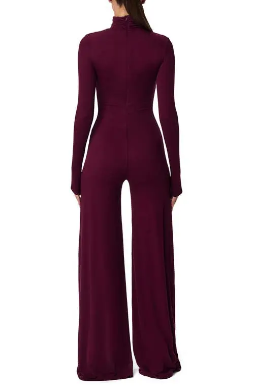 Naked Wardrobe Sculpt Turtleneck Wide Leg Jumpsuit