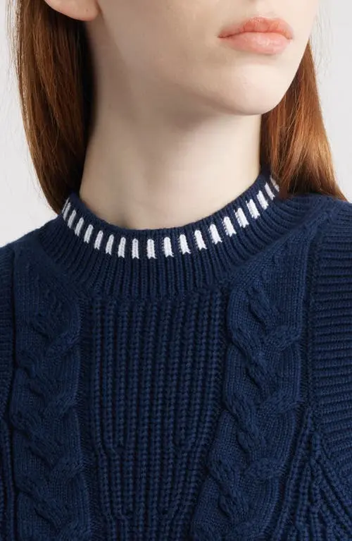 525 America 525 Zoey Cable Stitch Sweater Vest