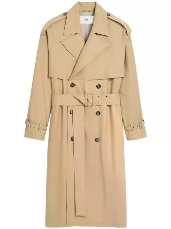 AMI Paris Virgin Wool Trench Coat