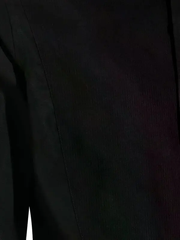 Canali Cotton Tuxedo Shirt - Black