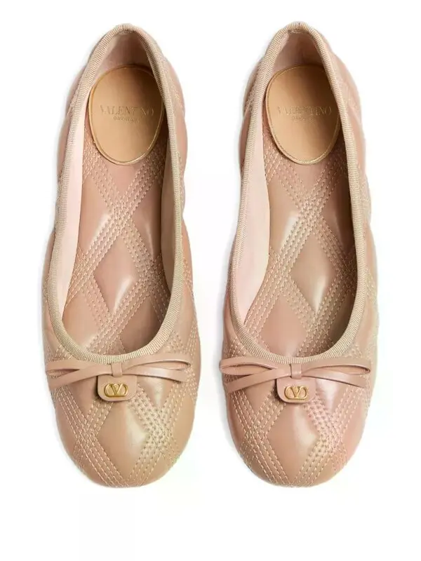 Valentino Garavani Quiltie 67 Ballet Flats - Pink