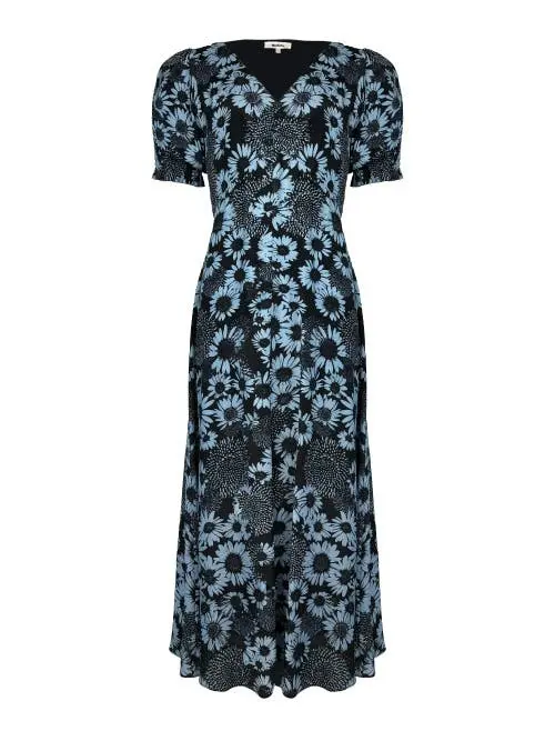 RO&ZO Daisy Print Ruched Front Dress