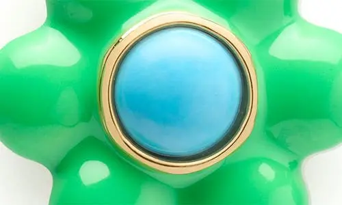 Kate Spade New York Petal Puff Stud Earrings - Green Multi/gold