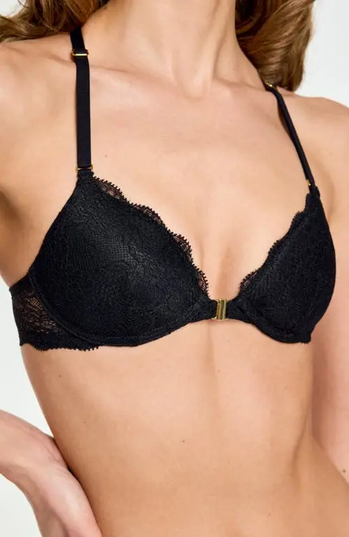 Pepper Lace Racerback Lift Up Bra - Black