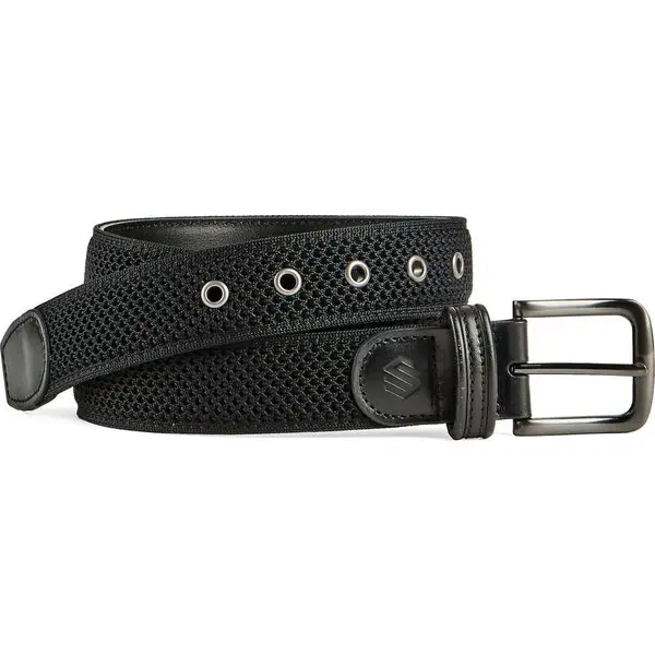 Johnston & Murphy Amherst Knit Belt - Black