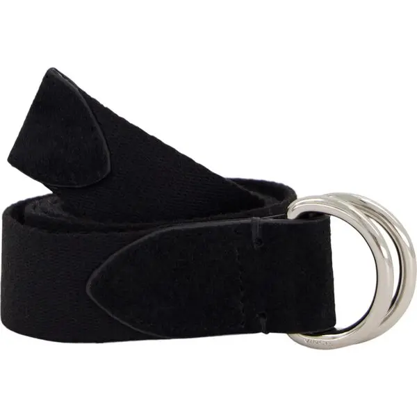 Vince D-ring Webbing Belt - Black