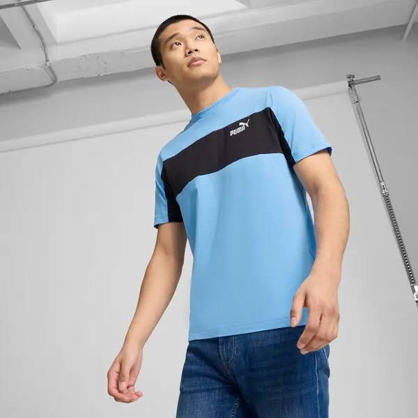 PUMA Essentials Color Block T-shirt - Blue